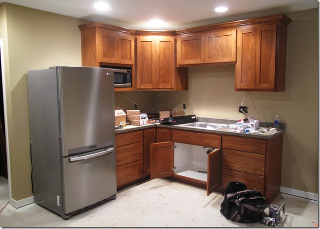 The "L" Shaped House: Appliances…The basement refrigerator